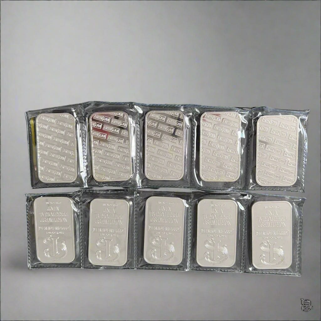 NWT Silver Bar – 1 oz (5-Pack, Vacuum Sealed) – Arkjunction Official